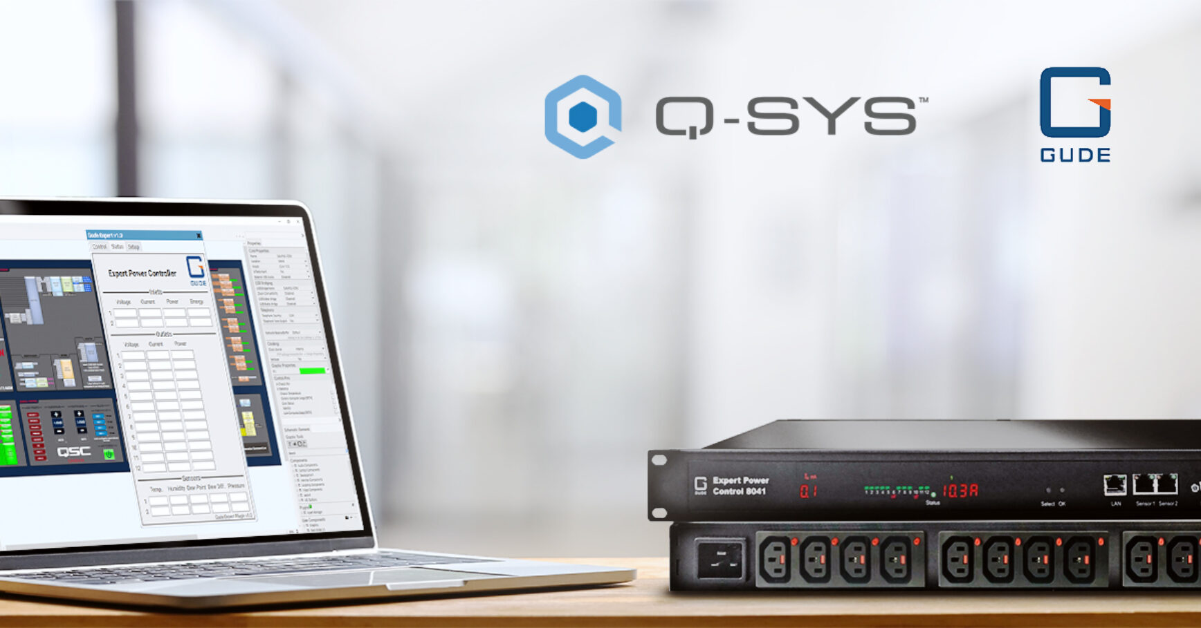 Native driver support for GUDE power strips and Q-SYS - GUDE Systems
