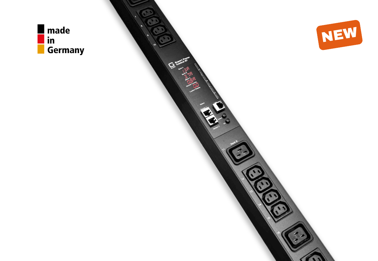 30-fold switched and metered PDU - GUDE Systems
