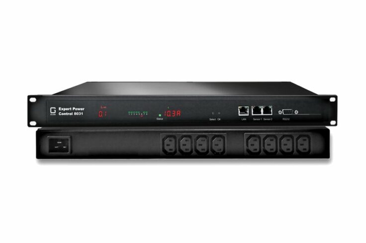 21-fold switched AC/DC PDU - GUDE Systems