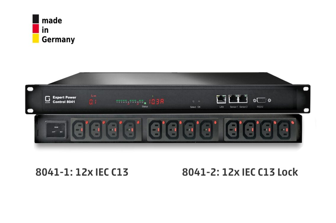 12-fold switched and metered PDU - GUDE Systems