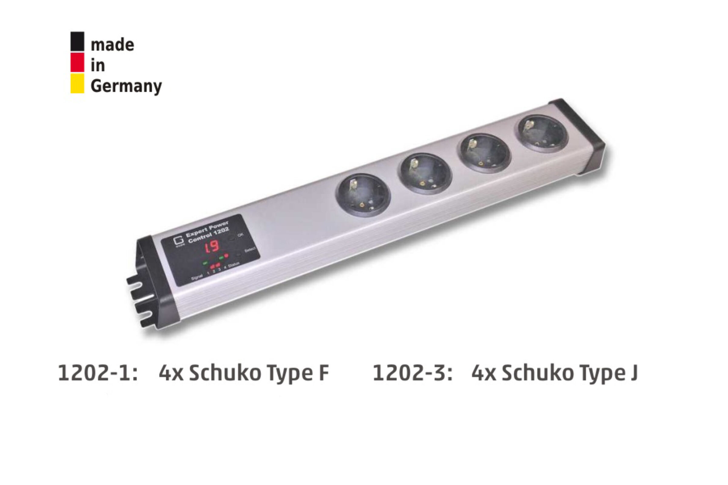 4-fold switched and metered PDU - GUDE Systems
