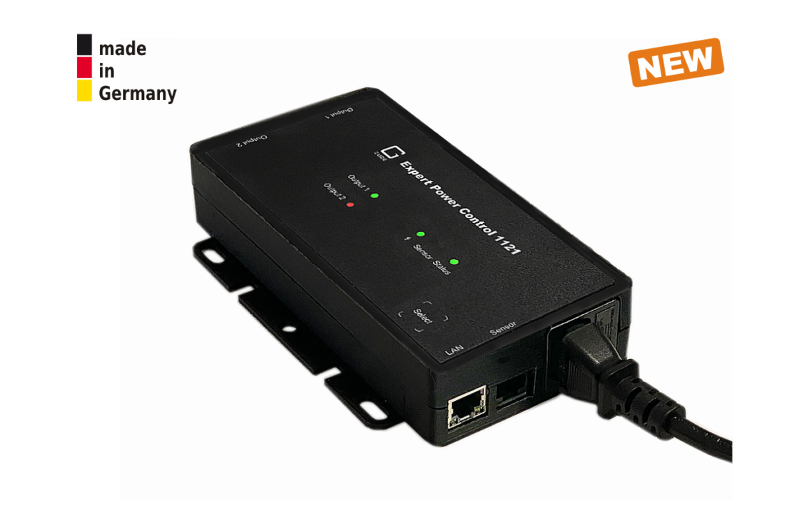 Small and smart 2-fold switched and metered PDU - GUDE Systems