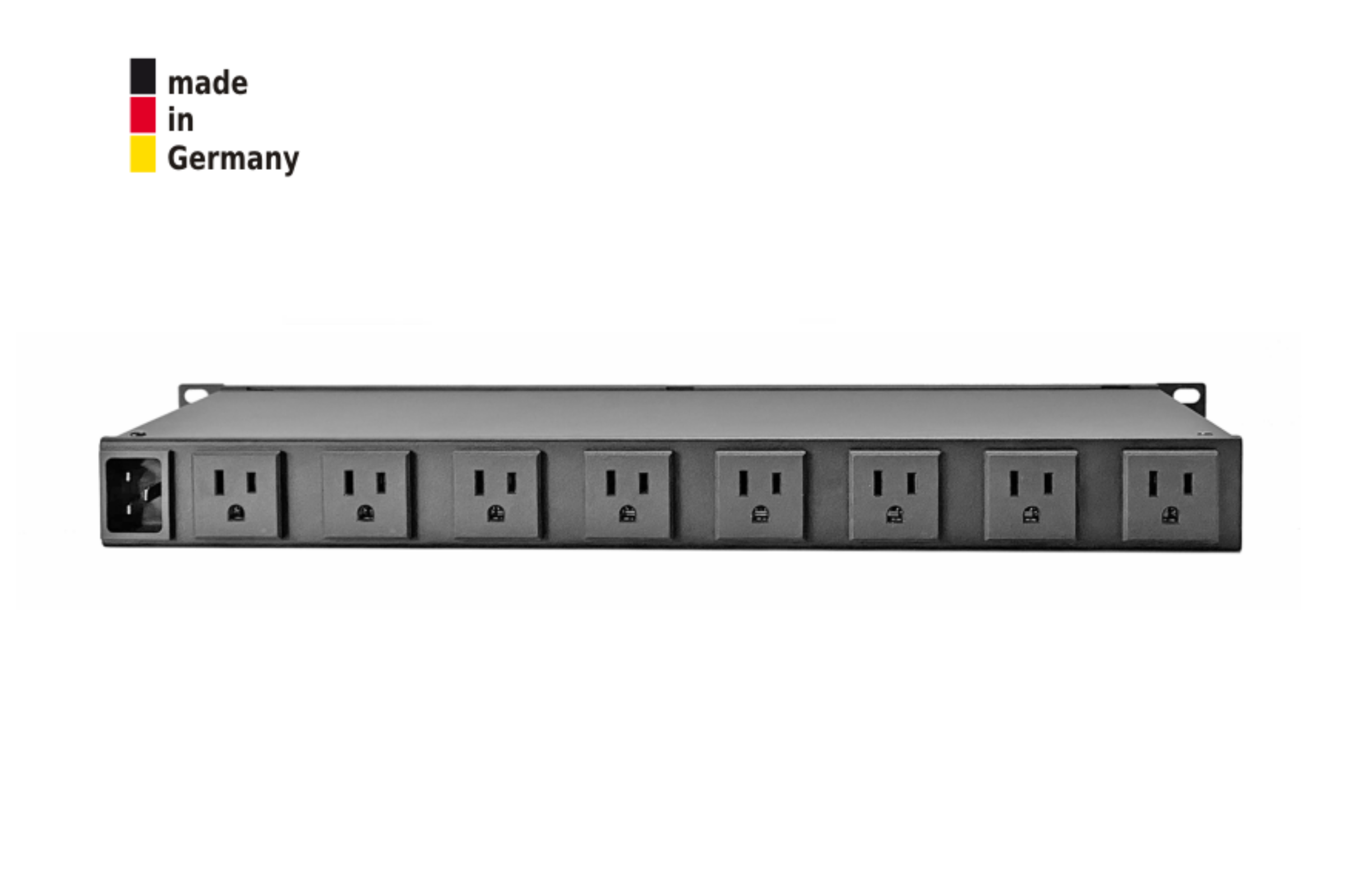 8-fold switched and outlet-metered PDU - GUDE Systems