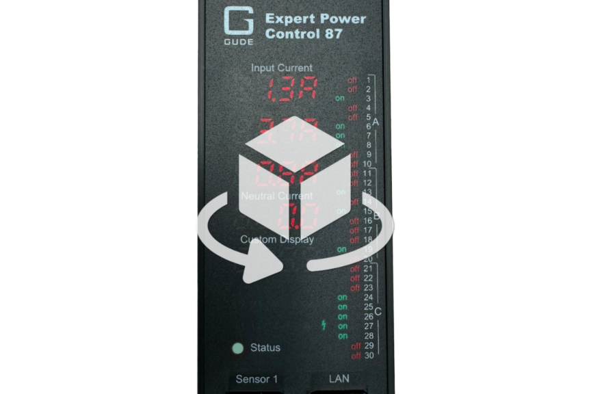 30-fold switched and metered PDU - GUDE Systems