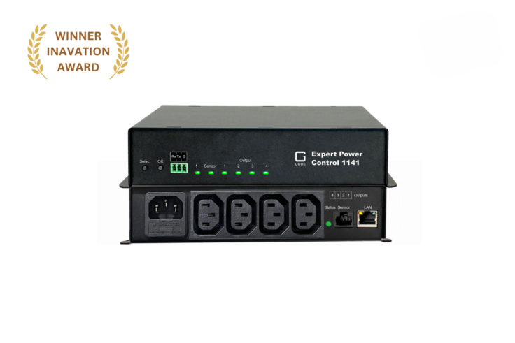 Small and smart 2-fold switched and metered PDU - GUDE Systems