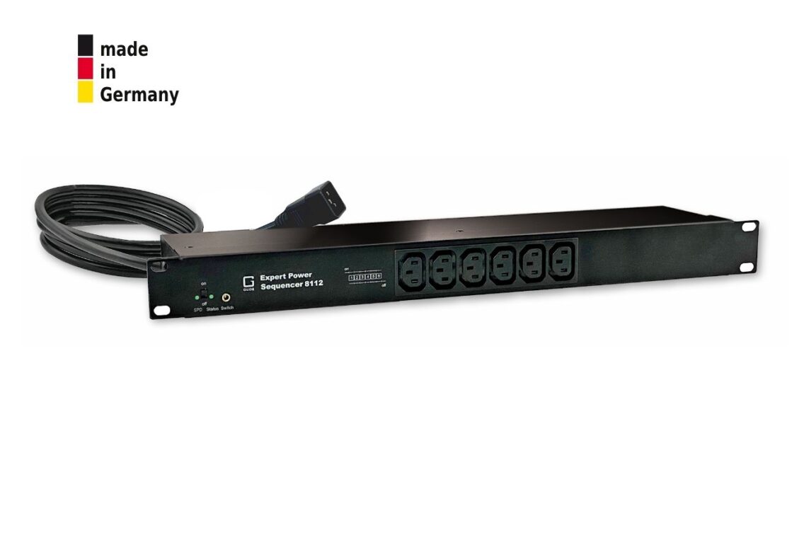 6-fold switched Power Sequencer IEC - GUDE Systems